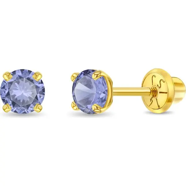 IN SEASON JEWELRY 14k Yellow Gold Simulated Birthstone Earrings - June