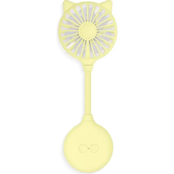 ZADRO Cat Ear Beauty Fan With Suction Cup Mount - Yellow