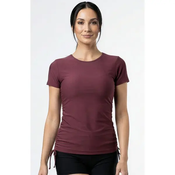 CALYPSA Short Sleeve Swim Top - Purple Haze
