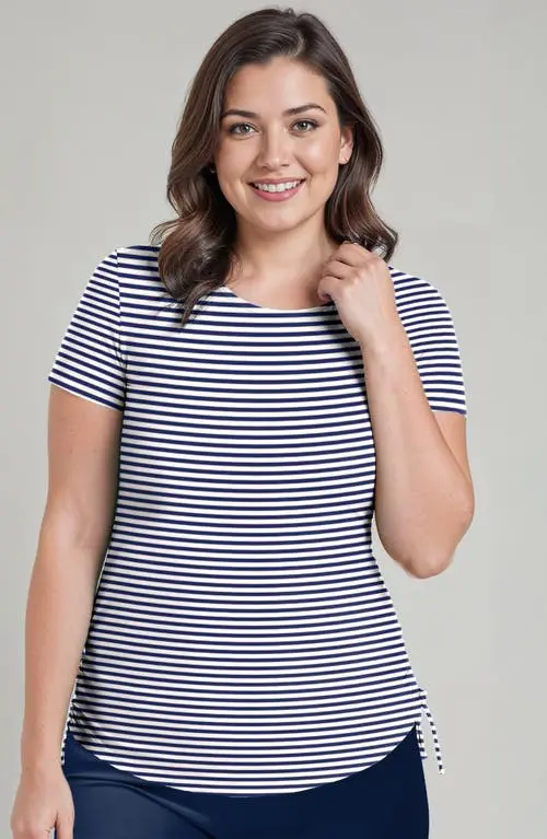 CALYPSA Short Sleeve Swim Top - Sunshine Sails
