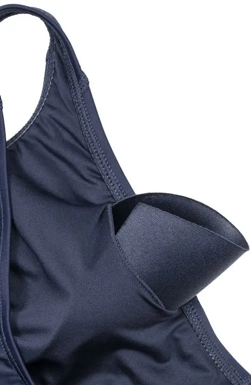 CALYPSA Maya Tankini Swim Top With Removable Cups - Blue Drift