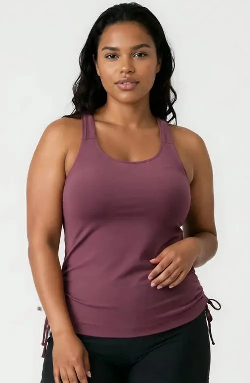 CALYPSA Maya Tankini Swim Top With Removable Cups - Purple Haze