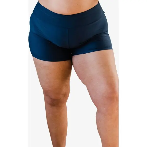 CALYPSA High-waisted Swim Shorts - Navy