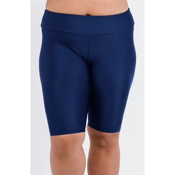 CALYPSA Long Bike Swim Shorts - Navy