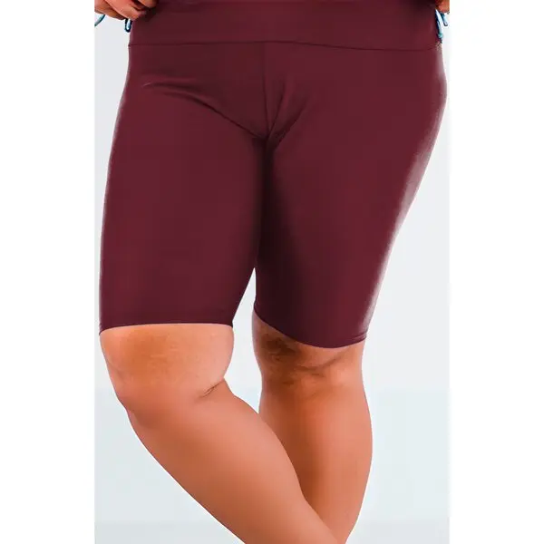 CALYPSA Long Bike Swim Shorts - Wine