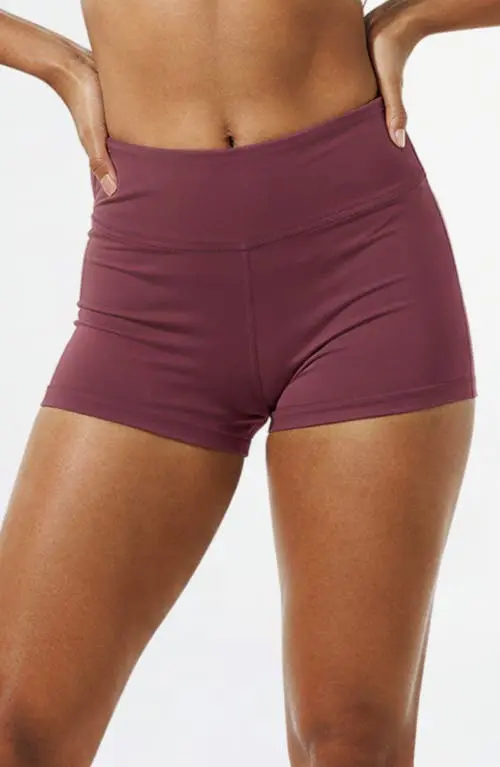 CALYPSA High-waisted Swim Shorts - Purple Haze