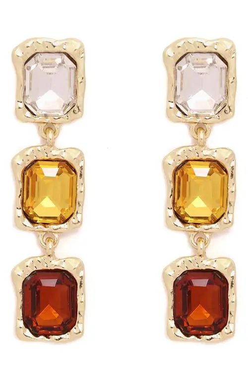 PETIT MOMENTS Glow Crystal Drop Earrings - Sunrise