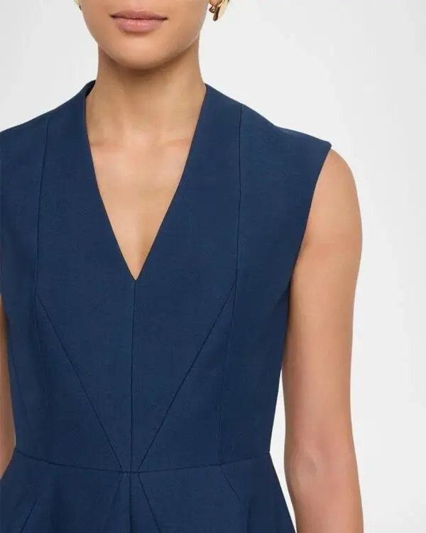 Dice Kayek Sleeveless Geometric Seamed Mini Dress