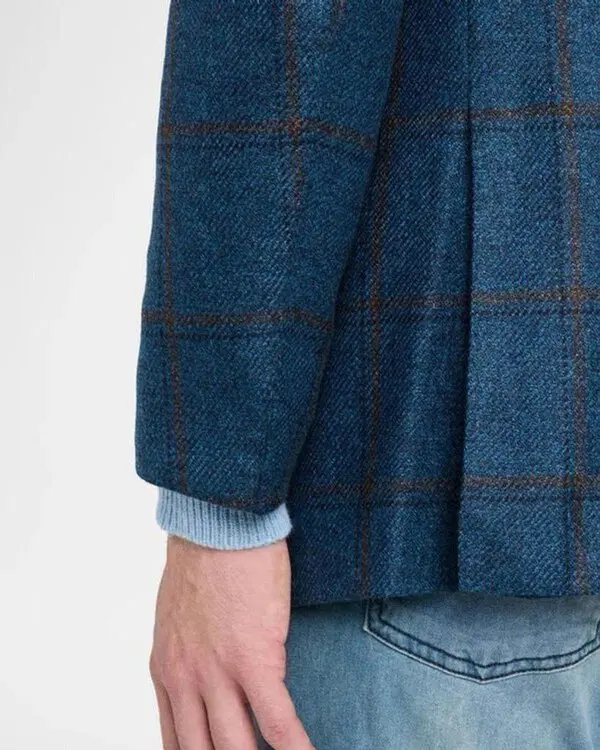 Kiton Apos;s Soft Cashmere Plaid Sport Coat
