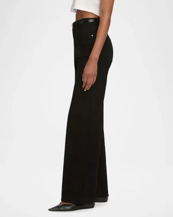 FRAME Le Slim Palazzo Jeans - Black