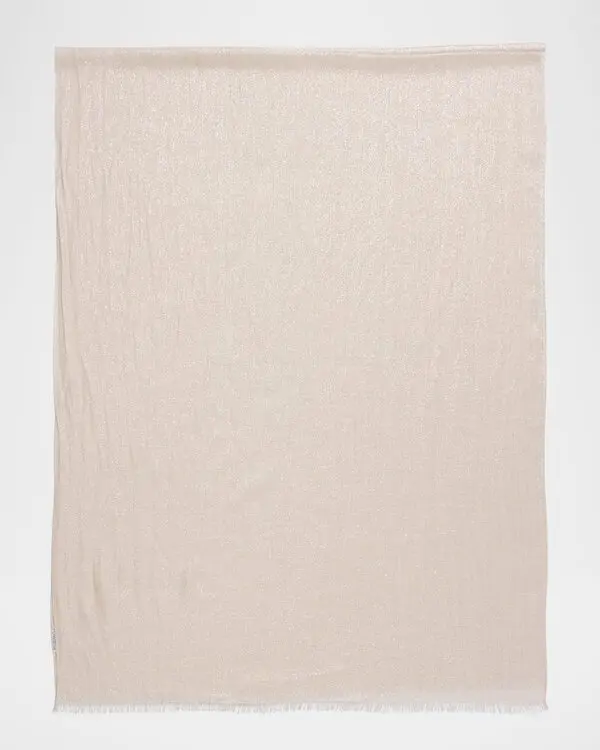 Brunello Cucinelli Lightweight Cashmere-blend Scarf - Light Beige