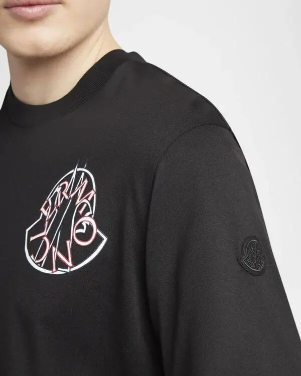 Moncler Apos;s Check Logo Graphic T-shirt