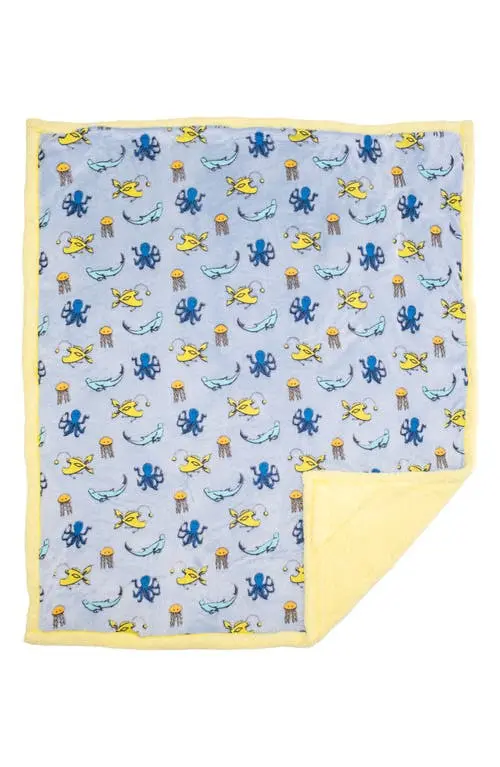 MIMISH Glow In The Dark Print Reversible Fleece Baby Blanket