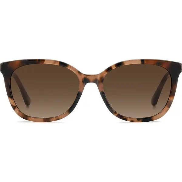 Kate Spade New York Seline 54mm Rectangular Sunglasses - Havana/brown