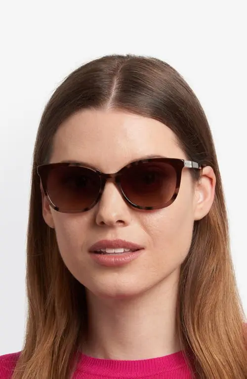 Kate Spade New York Seline 54mm Rectangular Sunglasses - Havana/brown