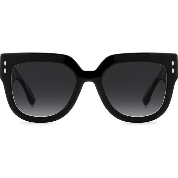 Isabel Marant 53mm Square Sunglasses - Black/dark Grey Sf