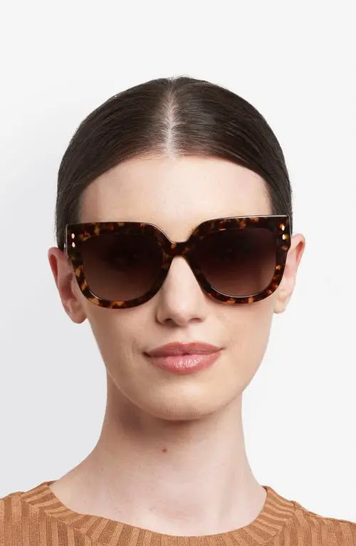 Isabel Marant 53mm Square Sunglasses - Havana/brown Sf