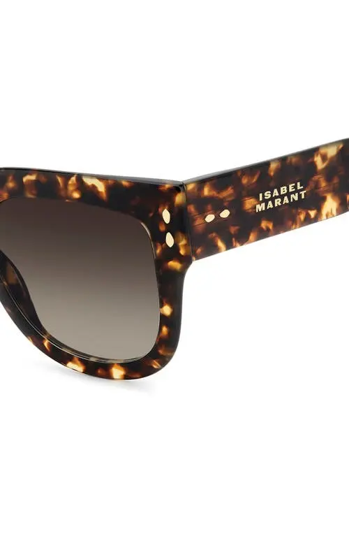 Isabel Marant 53mm Square Sunglasses - Havana/brown Sf