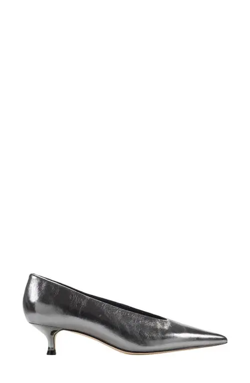 Marc Fisher Cecile Pointed Toe Pump - Metallic Silver