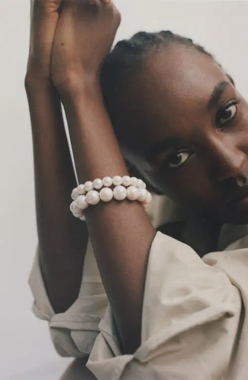 Completedworks Freshwater Pearl Double Bracelet