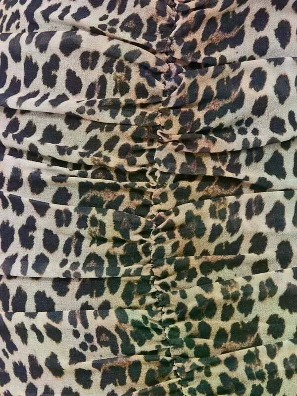 NOTES DU NORD Leopard-print Mini Skirt