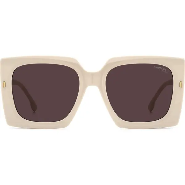 Carrera Eyewear 55mm Rectangular Sunglasses - Beige/mauve