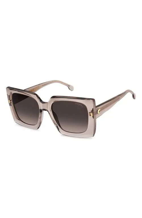 Carrera Eyewear 55mm Rectangular Sunglasses - Natural/brown