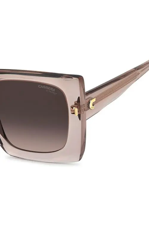 Carrera Eyewear 55mm Rectangular Sunglasses - Natural/brown