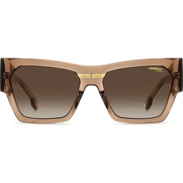 Carrera Eyewear Victory 57mm Gradient Rectangular Sunglasses - Brown/brown Sf