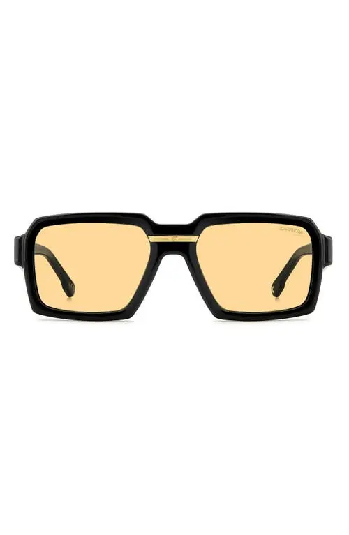 Carrera Eyewear Victory C 55mm Rectangular Sunglasses - Black/yellow Photochromatic