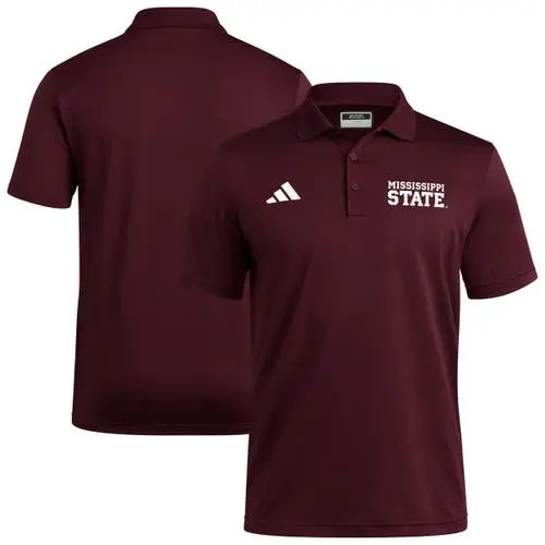 Adidas Mississippi State Bulldogs Ultimate 365 Ottoman Polo Shirt - Maroon