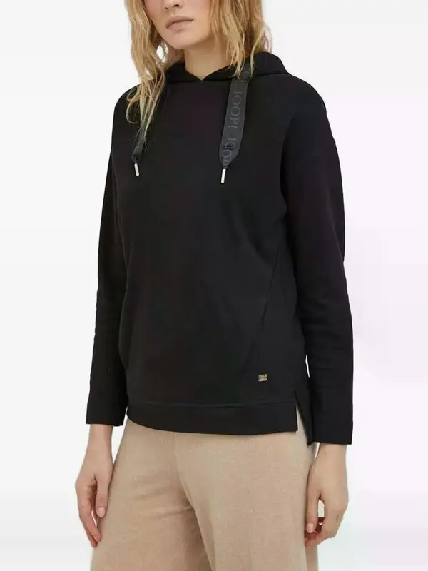JOOP! Side-split Hooded Top - Black