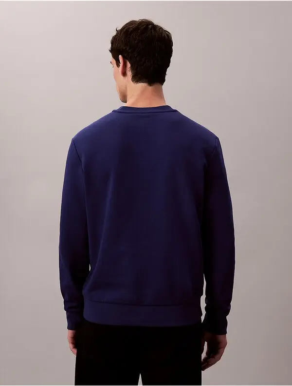 Calvin Klein Fleece Stripe Classic Sweatshirt - Blueprint