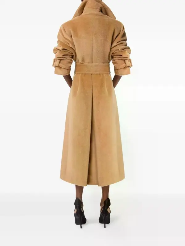 Nina Ricci Belted Brushed Wool Coat