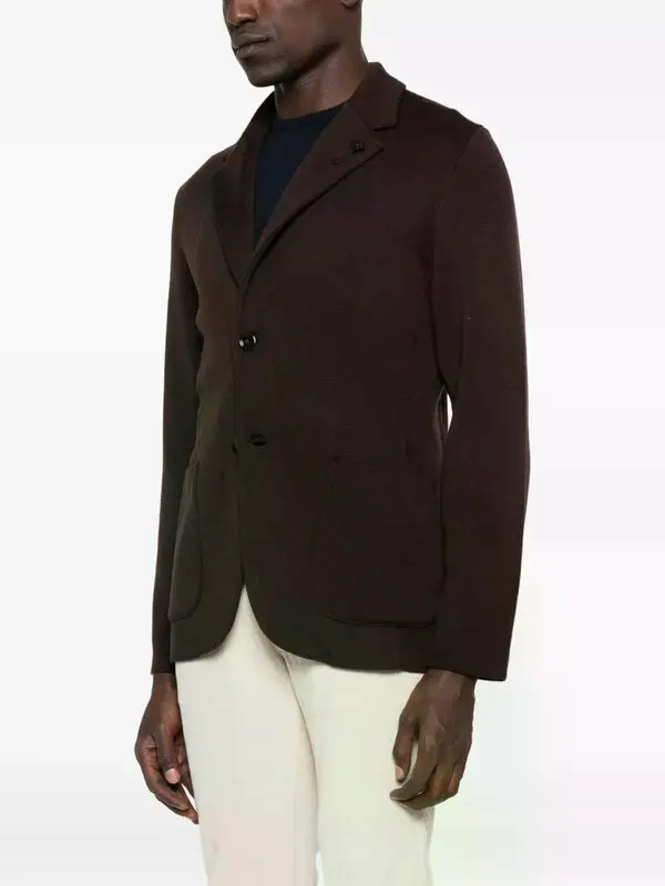 LARDINI Patch-pocket Wool Blazer