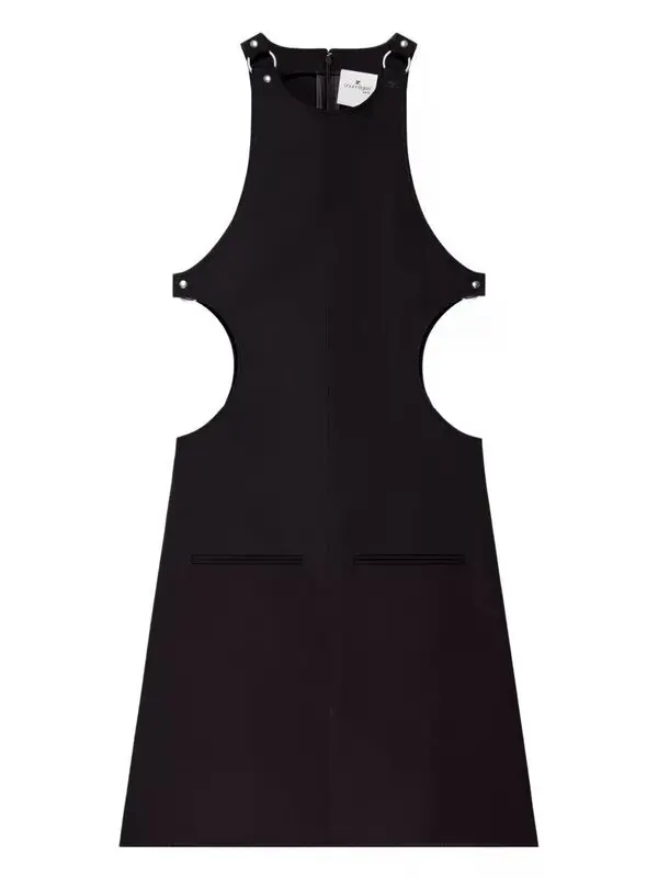 COURREGES Cut-out Sleeveless Dress - Black