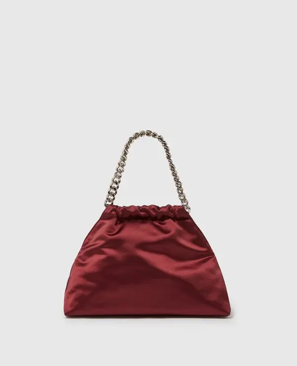 Stella McCartney Falabella Satin Drawstring Crossbody Bag - Shiraz