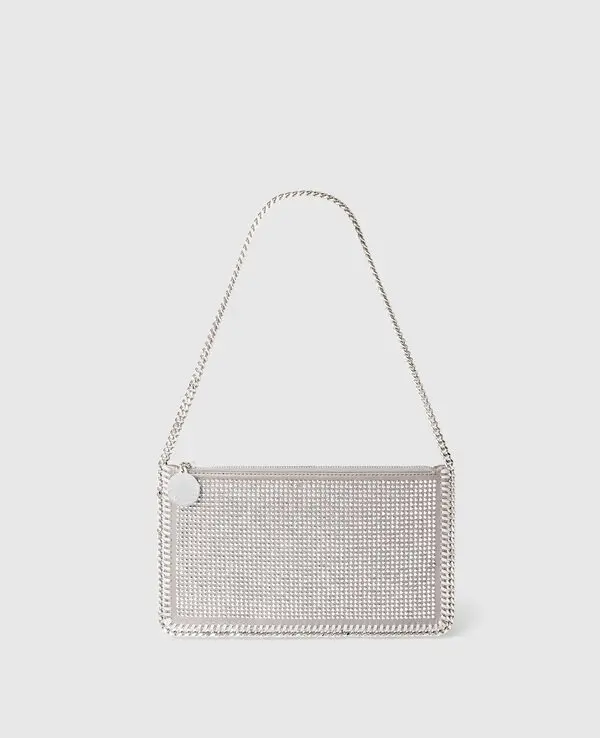 Stella McCartney Falabella Crystal Pochette - Silver