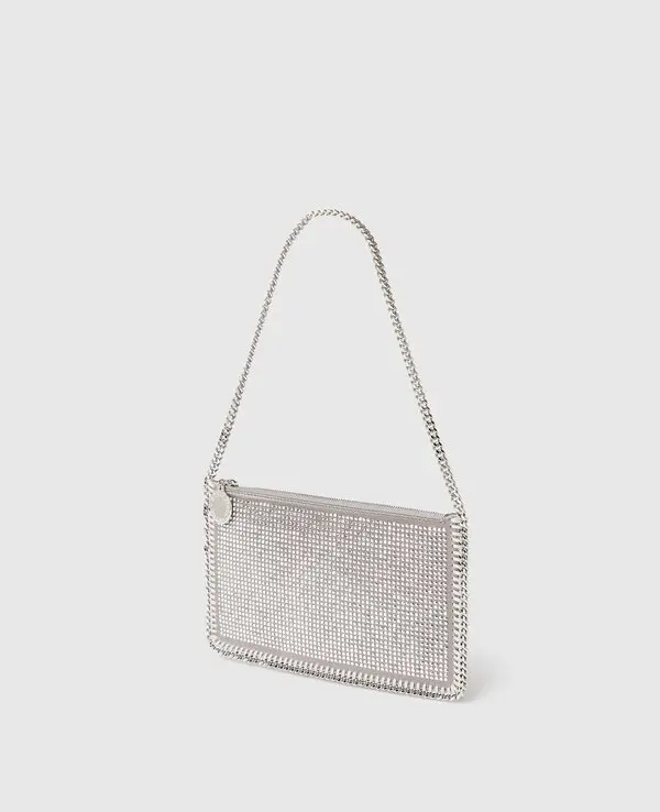 Stella McCartney Falabella Crystal Pochette - Silver