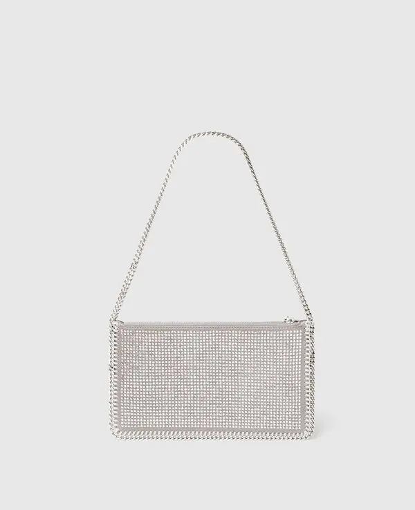 Stella McCartney Falabella Crystal Pochette - Silver