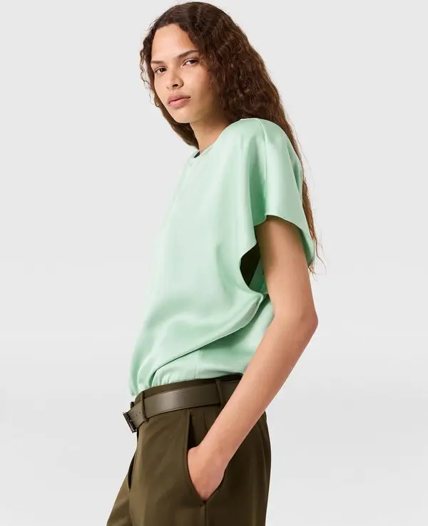 Stella McCartney Cap-sleeve Shoulder Pad Top