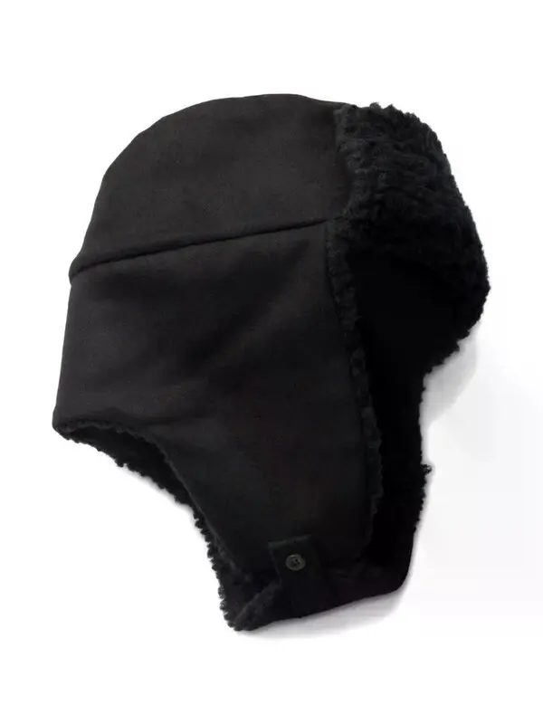 Prada Triangle Logo Fleece Trapper Hat