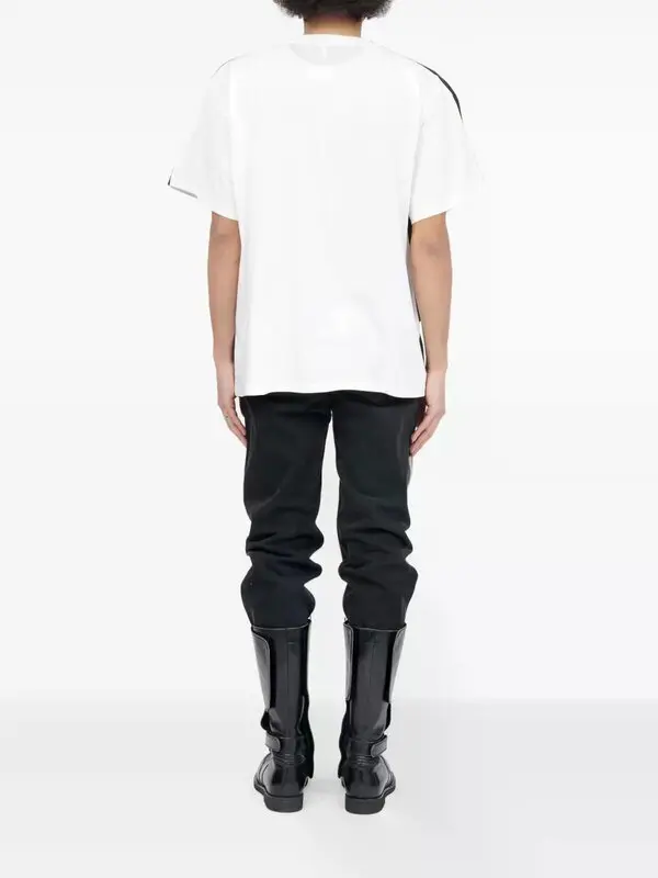 MAISON MARGIELA Tag-print T-shirt - Black