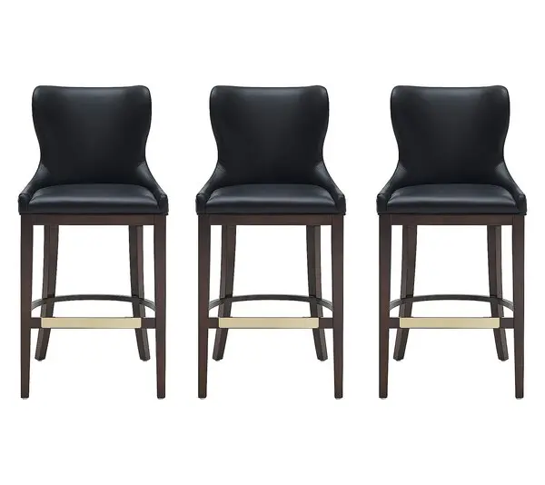 MANHATTAN COMFORT Blair Barstool Set Of 3 - One-color