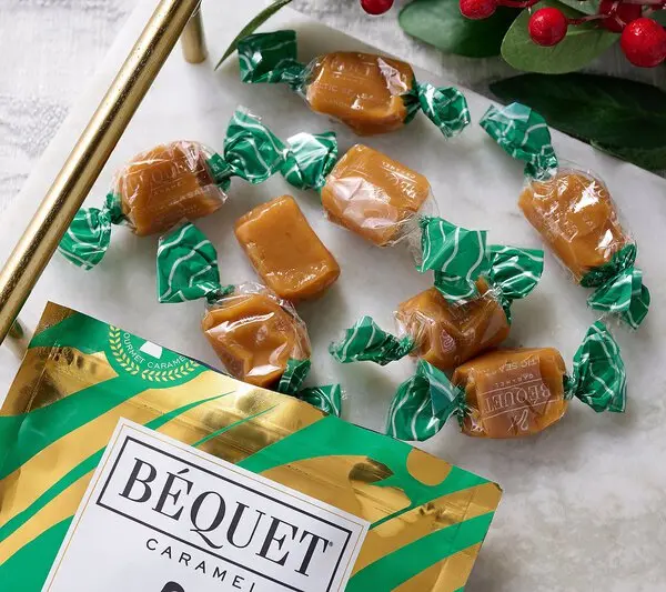 BEQUET CONFECTIONS Sh12/8 Bequet Caramel 3.6oz Bags Inholiday Flavors - One-color