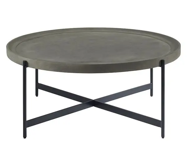 ALATERRE FURNITURE Brookline 42' Concrete-coati Ng Wood Table - One-color