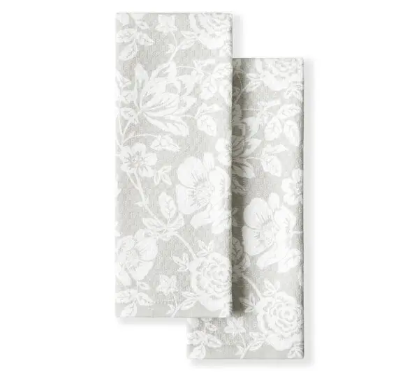 MARTHA STEWART Floral Vine Kitchen Towel 2-pack Set - One-color