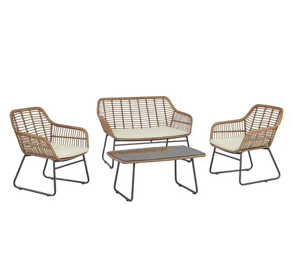 MANHATTAN COMFORT 4-piece Antibes 2.0 Patio 4- Erson Set - One-color