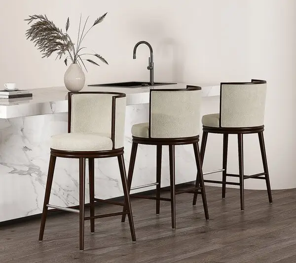 MANHATTAN COMFORT Evalyn Barstool Set Of 3