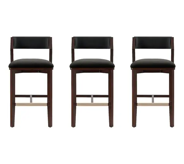 MANHATTAN COMFORT Patricia Barstool Set Of 3 - One-color